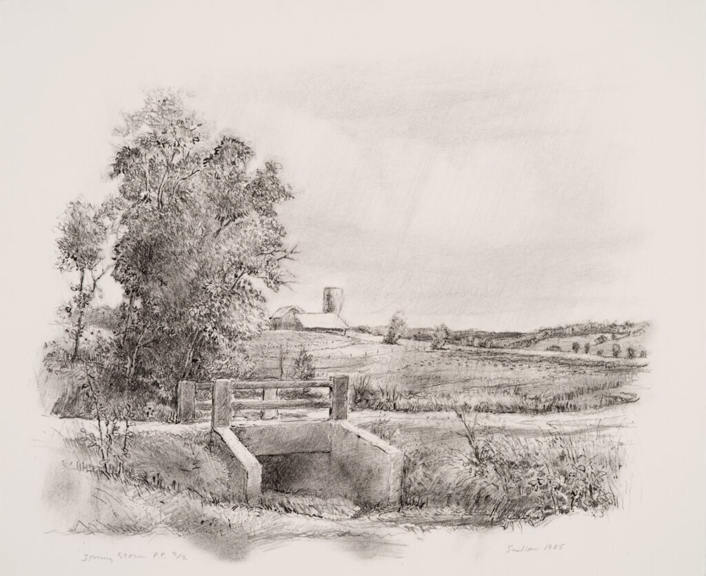 Robert Sudlow – Spring Storm, 1985 – The Lawrence Lithography Workshop ...